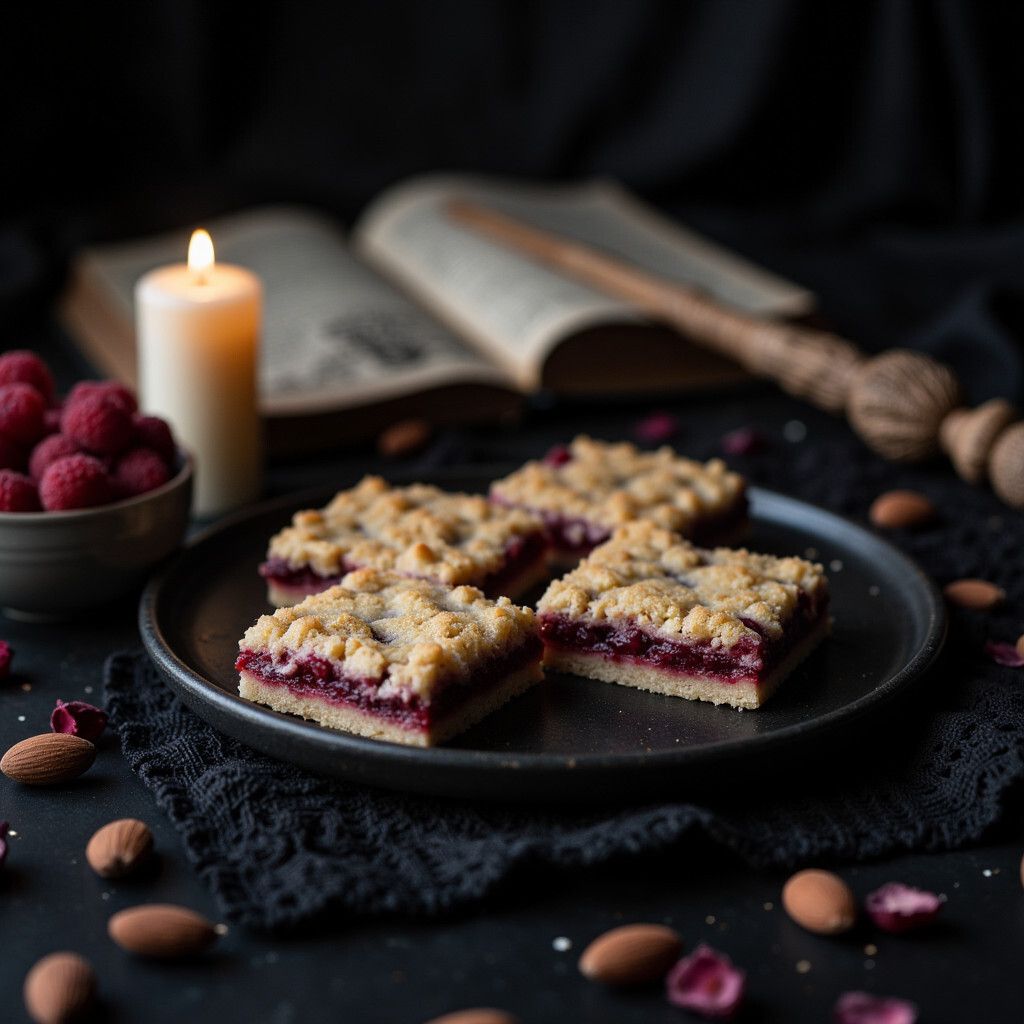 Raspberry Thorn Charm Bars – Grumpy Witch Bakery